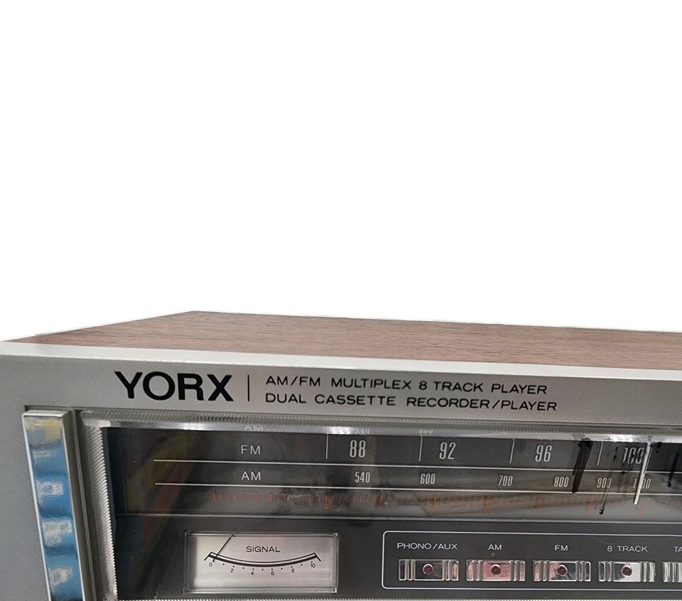 Vintage YORX M2683 AM / FM Multiplex 8 Track Player Dual Cassette ...
