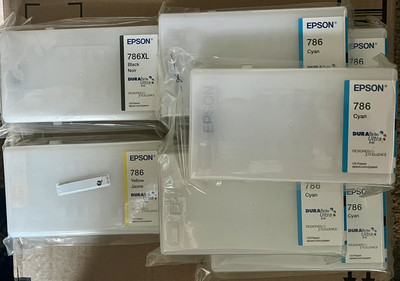 7 LOT New Sealed Genuine Epson 786XL Black & 786 Color (1 Yellow & 5 ...