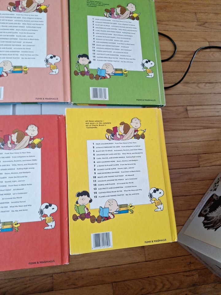 Charlie Brown's ‘Cyclopedia Complete Set 1-15 Hardcover Good Condition ...