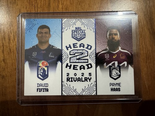 NRL Rivalry 2025 Head 2 Head BLUE David Fifita & Payne Haas #112/165 ...