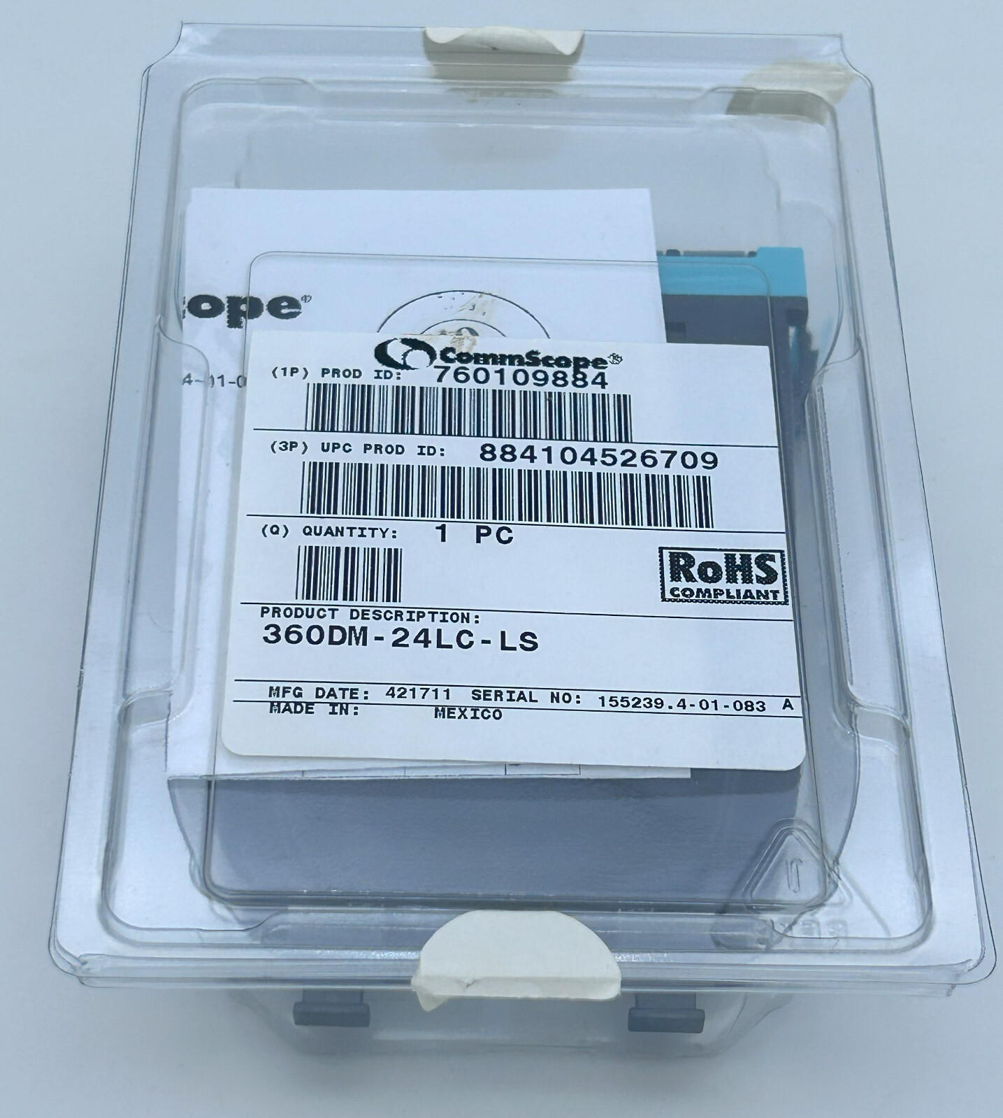 CommScope 760109884 InstaPATCH Module Port Fiber LC 360dm-24lc-ls for ...