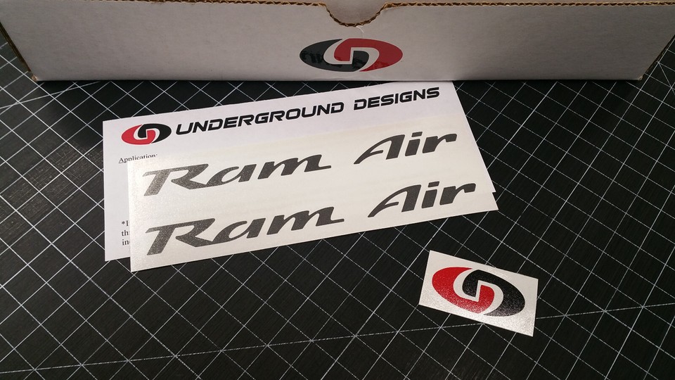 Ram Air Decals (2pk) Hood Intake Stickers Firebird Trans Am GTO Camaro ...