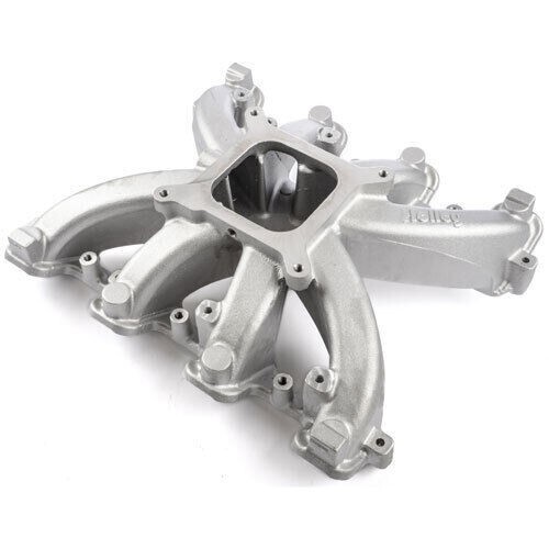 Holley LS3 L92 Single Plane Carb Intake Manifold 300-131 Carburetor LSX ...