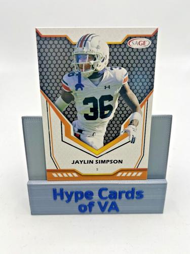 JAYLIN SIMPSON 2024 Sage Low Series Black Rookie Card RC #180 ...