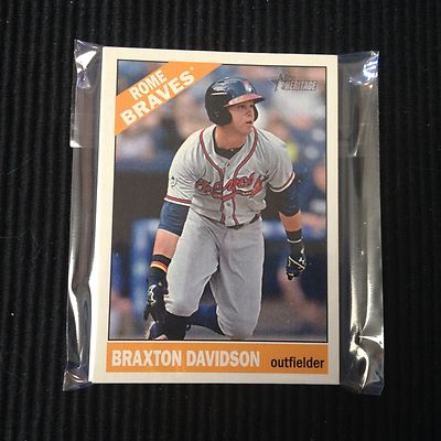 (10) 2015 TOPPS HERITAGE MINOR #84 BRAXTON DAVIDSON ROOKIE LOT ROME ...