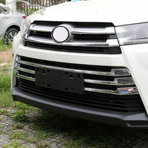 For Toyota Highlander 2017-2019 ABS Chrome Front Bumper Grille Grill ...