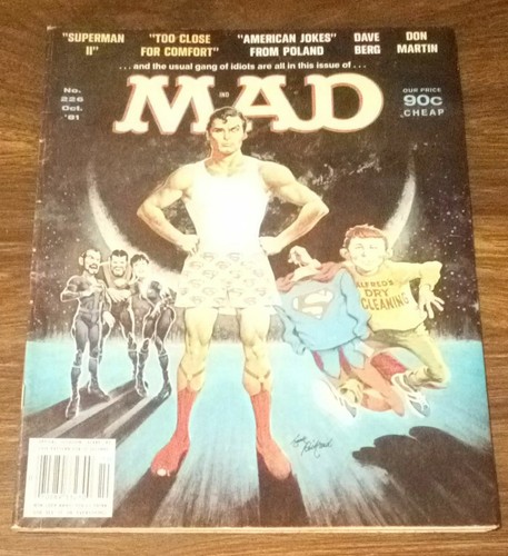 MAD #226 Jul 1981 Superduperman II / American Jokes | eBay