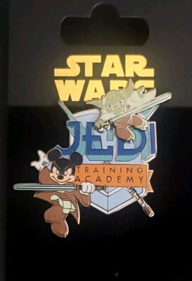 New on Card DISNEY STAR WARS Pins. Jedi Training Academy. Mickey and ...