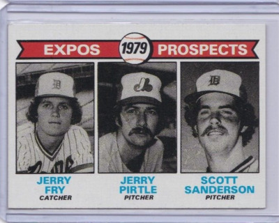 1979 Topps Expos Prospects #720 JERRY FRY PIRTLE SCOTT SANDERSON EXPOS ...
