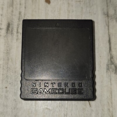 OEM Official Nintendo Gamecube Memory Card DOL-014 Black 251 Blocks ...