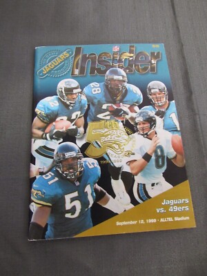2001 Jacksonville Jaguars vs 49ers Program Jason Craft Debut only ...