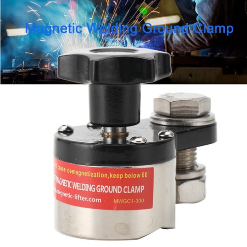 300A Magnet Welding Welder Ground Clamp Holder Magnetic Connector Earth ...