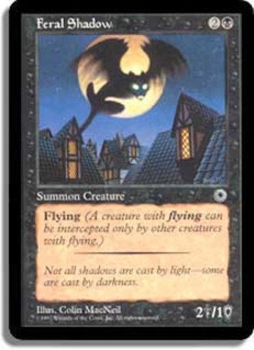 Moderate Play, English MTG Regular Feral Shadow (2) Portal Magic the ...