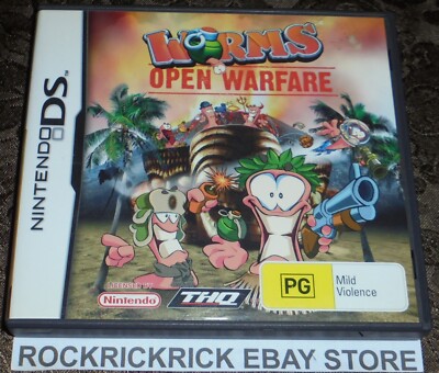 NINTENDO DS GAME - WORMS OPEN WARFARE INCLUDES MANUAL | eBay Australia