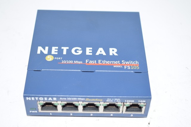 NETGEAR 5 Port Fast Ethernet Switch Fs105 V2 for sale online | eBay
