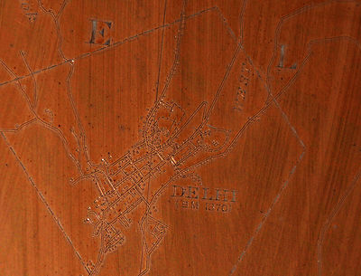 VERY RARE 1909 USGS ANTIQUE COPPER MAP PRINTING PLATE DELHI NY | eBay