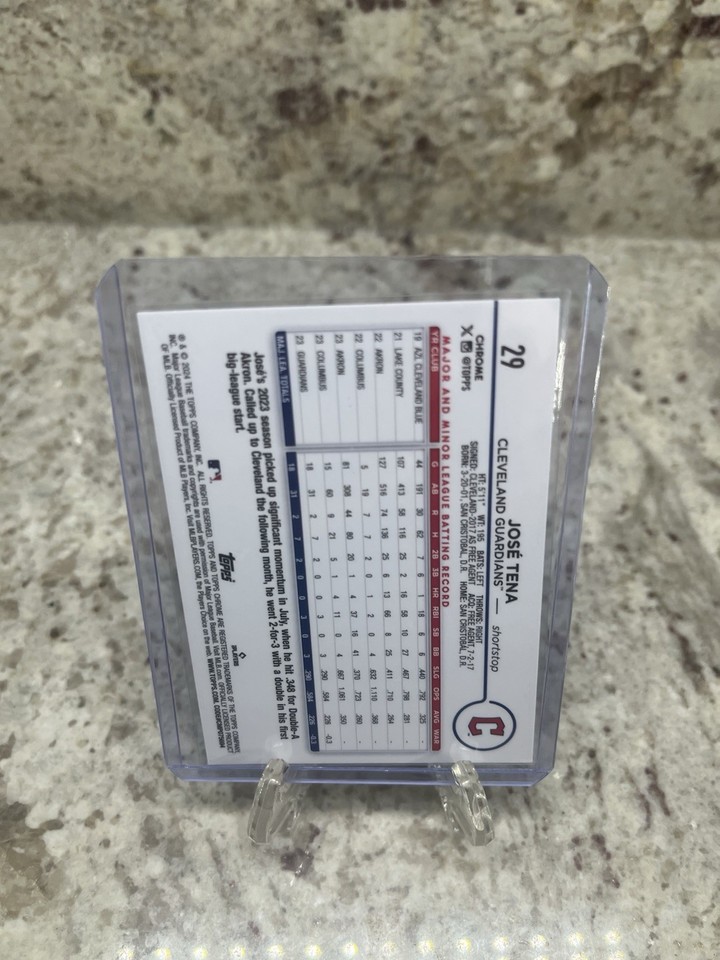 Jose Tena 2024 Topps Chrome RC Rookie Base Card | eBay