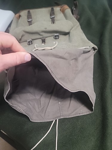 Swiss Army Military Backpack Rucksack 1961 Canvas Salt & Pepper ...