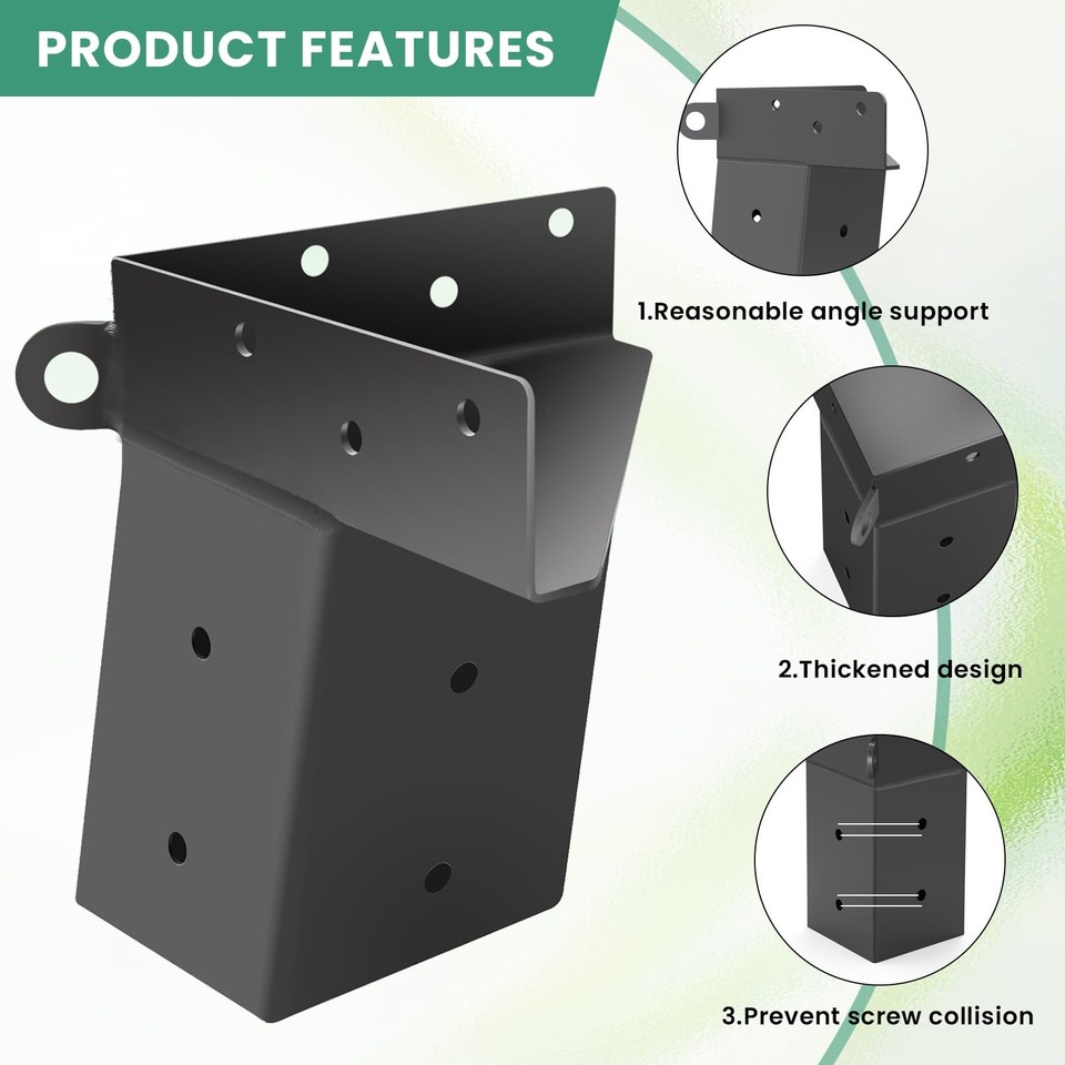 Deer Stand Brackets 4"x 4", Elevator Brackets 4Pcs , Deer Blind Bracket ...