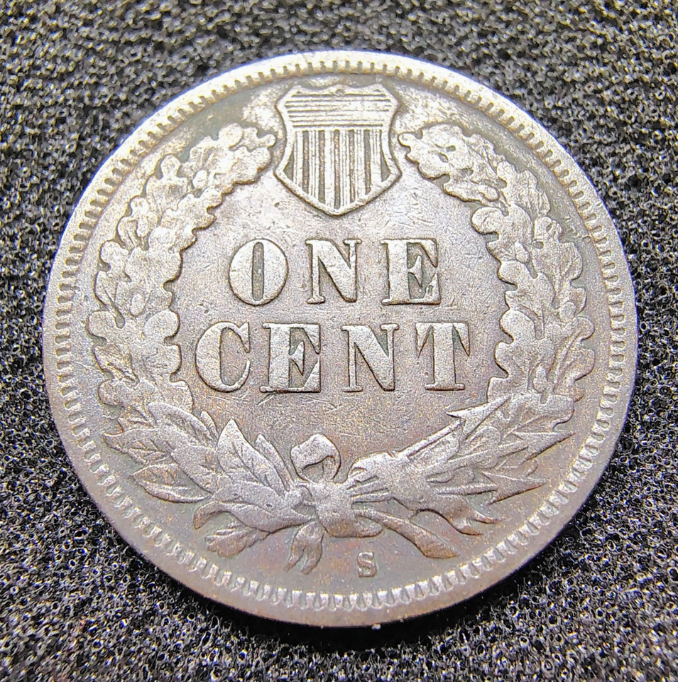 1908-S Indian Head Cent - San Francisco - F-VF Cond. - Key Date - Surv ...