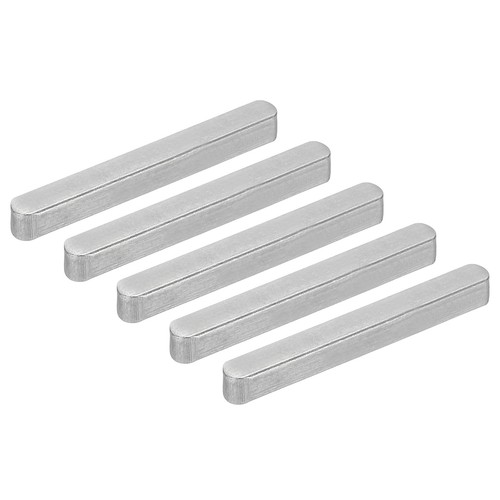 Round Ended Feather Key 55x6x6 mm, 5 Pcs Key Stock for Industry, Carbon ...