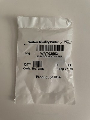 SOLVENT RESERVOIR FILTER ASSEMBLY, Waters WAT025531, NEW SEALED 2022 ...