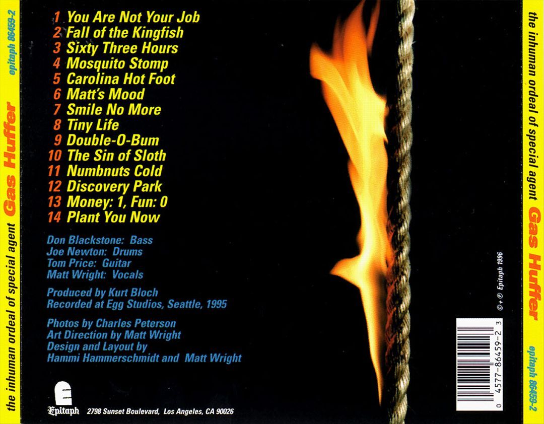 GAS HUFFER INHUMAN ORDEAL OF SPECIAL AGENT GAS HUFFER NEW CD ...