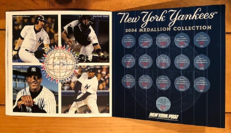 New York Yankees 2004 Medallion Collection Next Century New York Post ...
