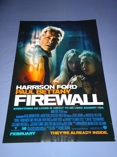 Firewall 2006 Theater 1-Sheet 27x40 Harrison Ford Paul Bettany Mary ...