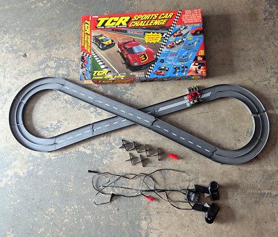 TYCO TCR Sports Car Challenge Slot Car Total Control Race Set Almost ...