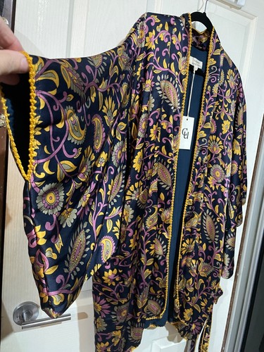 Chasing Unicorns Silk Kimono Jacket Sz-O/S NWT | eBay Australia