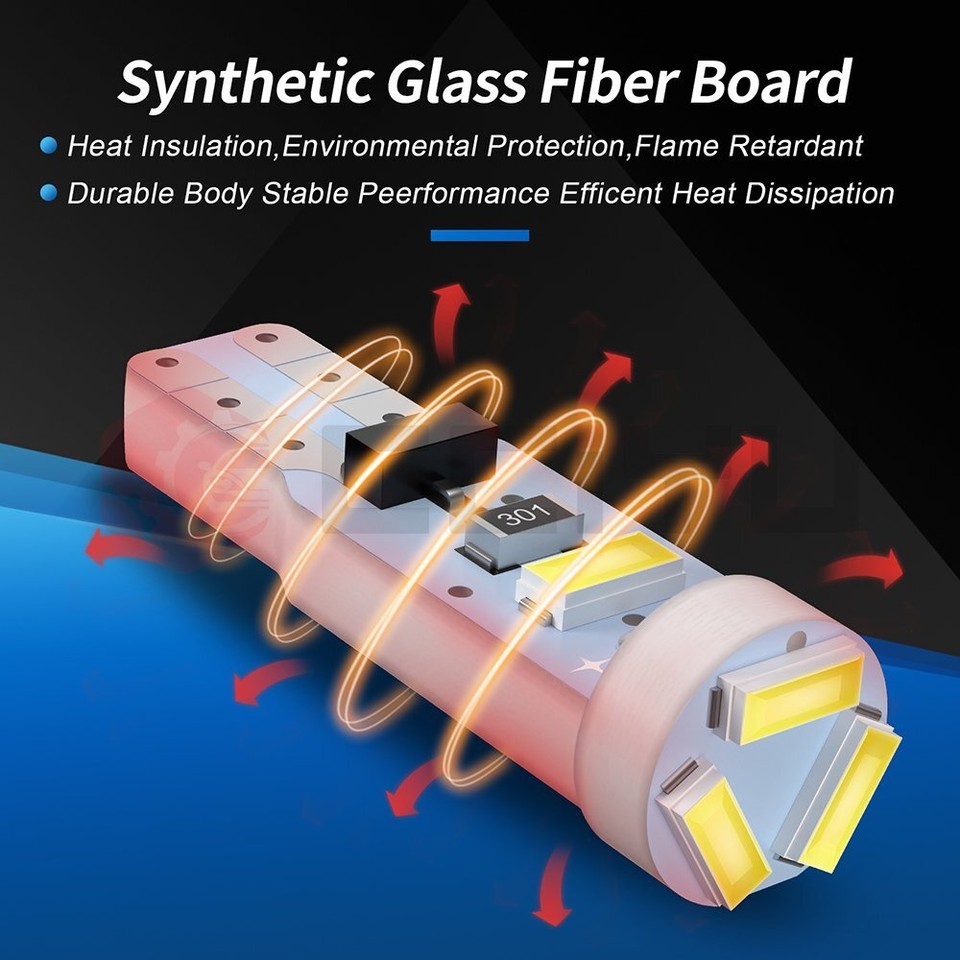 For Toyota LED Instrument Dash Cluster Light Bulbs T5 74 17 | White ...