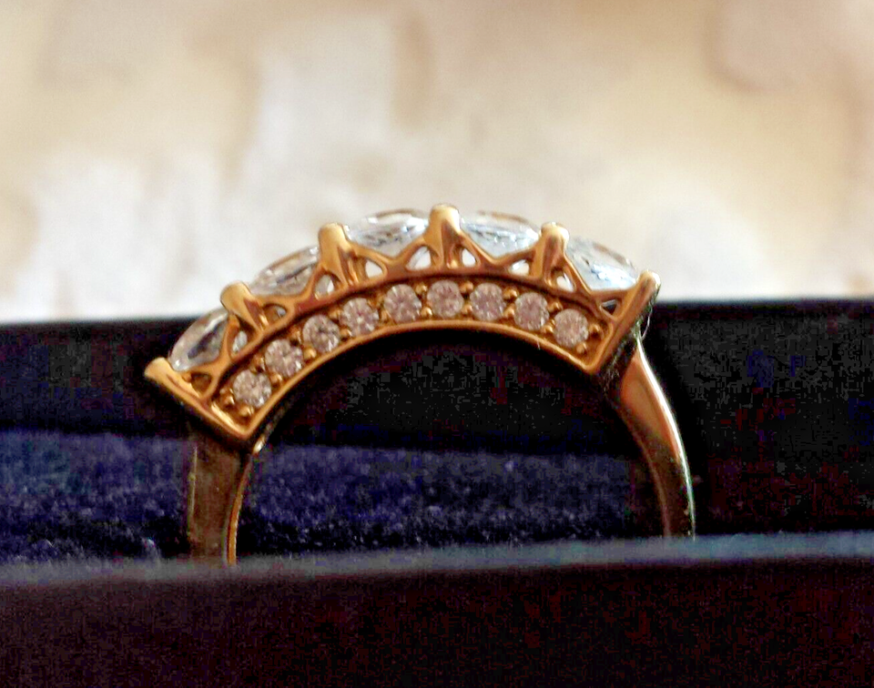 HSN 14k Yellow Gold Absolute Kaleidoscope Ring Sz 7 -3 grams-Wedding ...