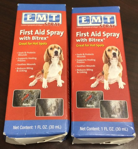 PETS EMT First Aid Spray with Bitrex, Collagen Protein | eBay