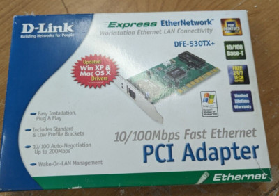 D-Link Express EtherNet Lan PCI Card DFE-530TX+ 10/100 Mbps | eBay