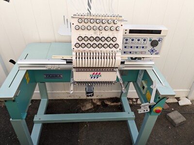 Tajima TEHX-C1501 Embroidery Machine with table and many accessories | eBay