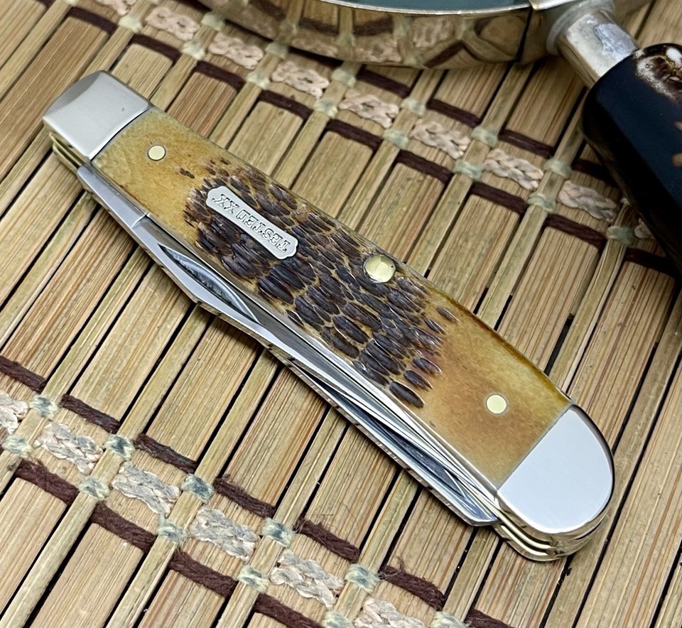 Case XX USA Burnt Amber Bone Dogbone Shield 51391 Tested XX Mini ...