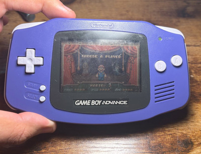 Nintendo GBA Game Boy Advance AGB-001 Indigo Purple Console Tested ...