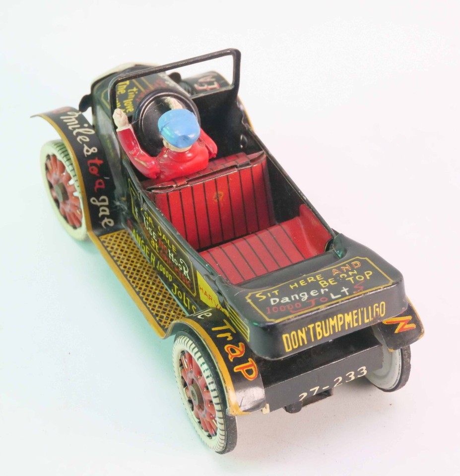 Rosebowl find nice crispy minty Small 1950's MARX TOYS Old Jalopy Tin ...