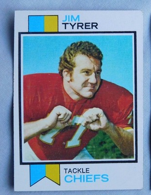 1973 Topps Jim Tyrer Kansas City Chiefs Football Card nm-mt | eBay