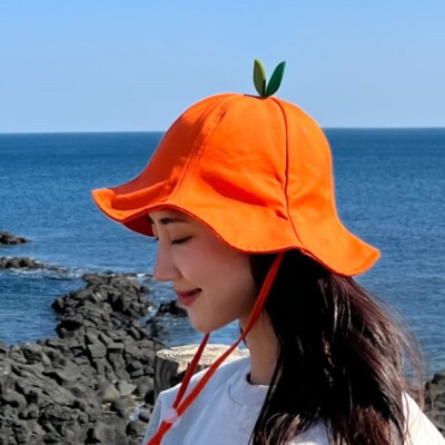 Jeju Tangerine Wrinkle Hat 62cm Diameter+Sunglass 14x8x14.5cm(with ...