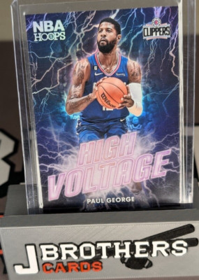 2023 NBA HOOPS HIGH VOLTAGE PAUL GEORGE INSERT, CLIPPERS | eBay