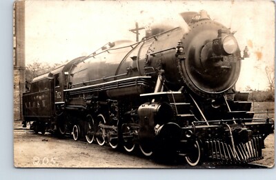 Real Photo postcard New York Ontario & Western railroad locomotive ...