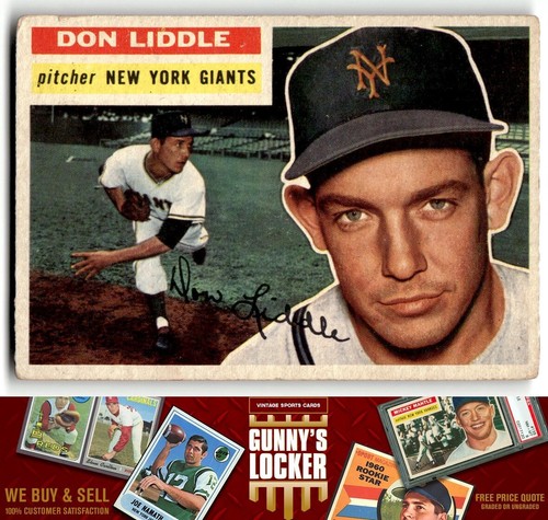 1956 Topps Don Liddle #325 New York Giants | eBay