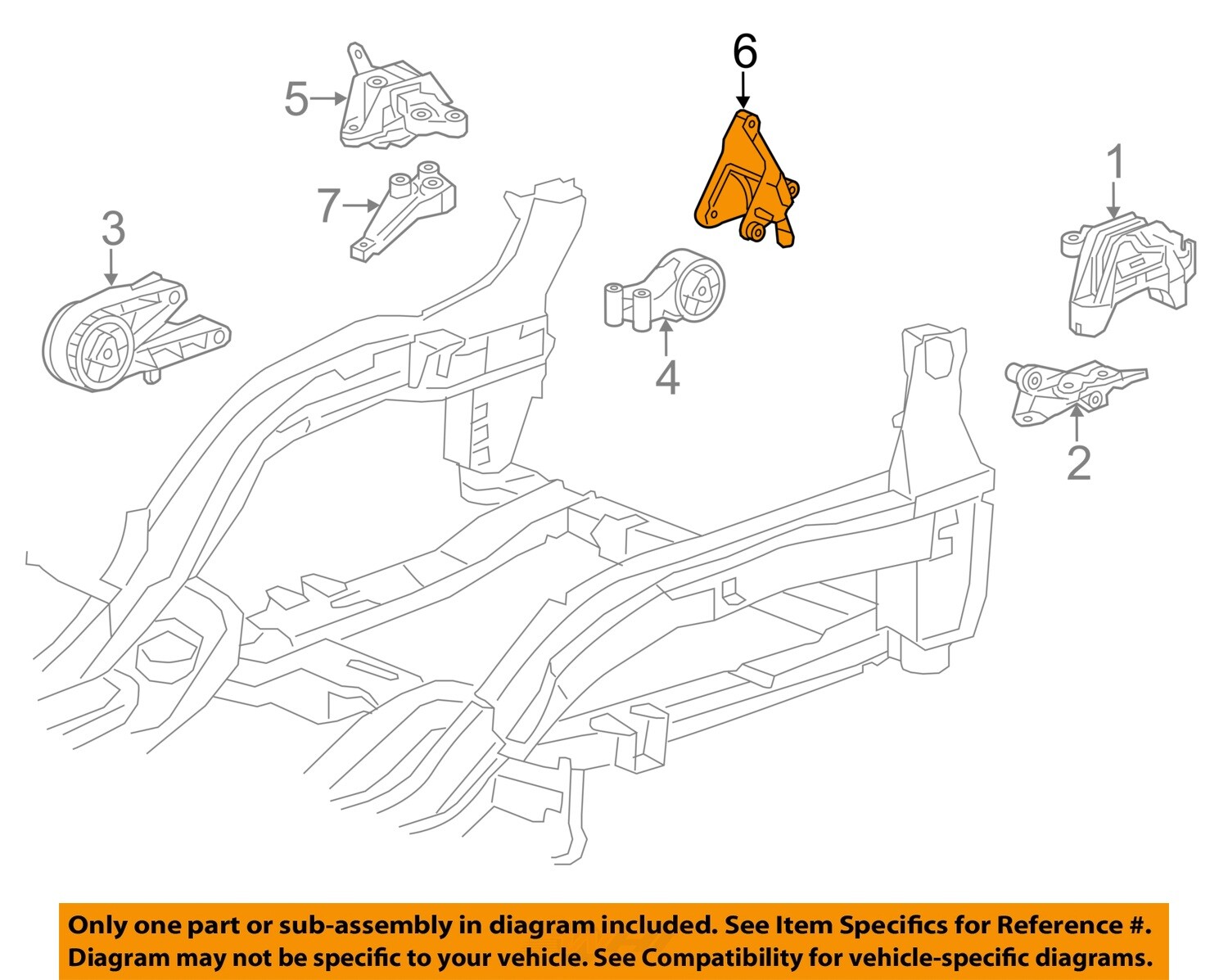 Chevrolet GM OEM 13-15 Cruze-Transmission Mount Bracket 13248662 | eBay