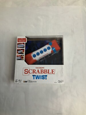 New Sealed Hasbro Electronic Scrabble Twist Pass & Play Word Game 2014 ...