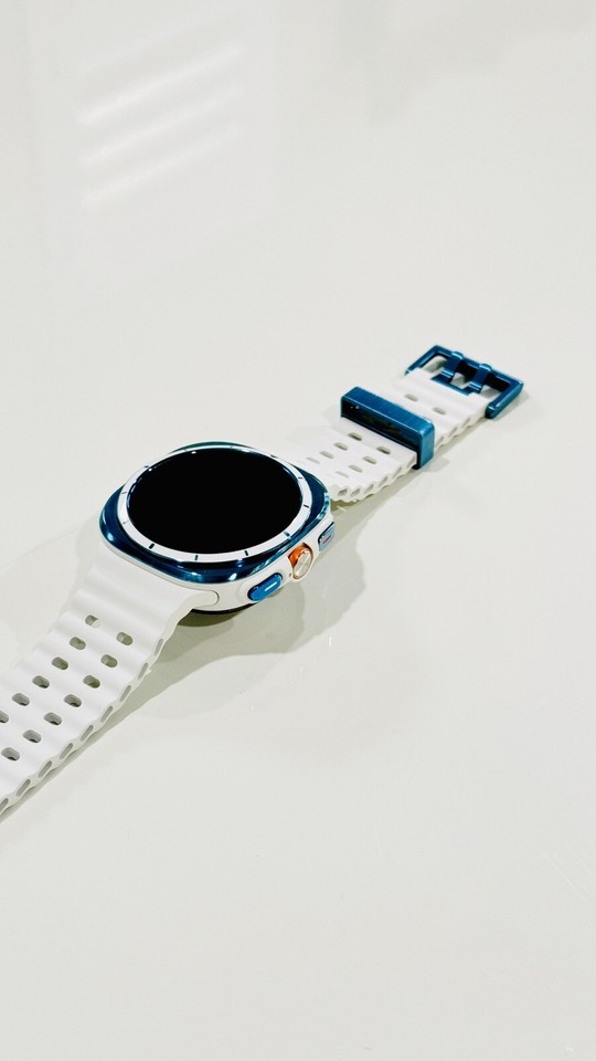 CUSTOM SKY BLUE Anodized Polished Samsung Galaxy Watch Ultra 47mm ...