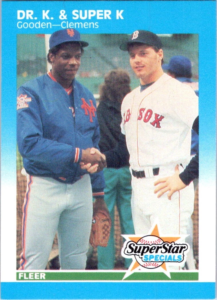 1987 FLEER DWIGHT GOODEN/ROGER CLEMENS NEW YORK METS/BOSTON RED SOX ...