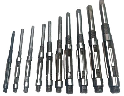 ADJUSTABLE EXPANDING HAND REAMER 10 PCS SET H 4 TO H 10 SIZES 15/32 ...