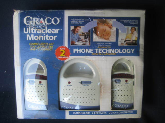 NEW Graco UltraClear Multi-Channel Baby Monitor Sound & Lights Phone ...